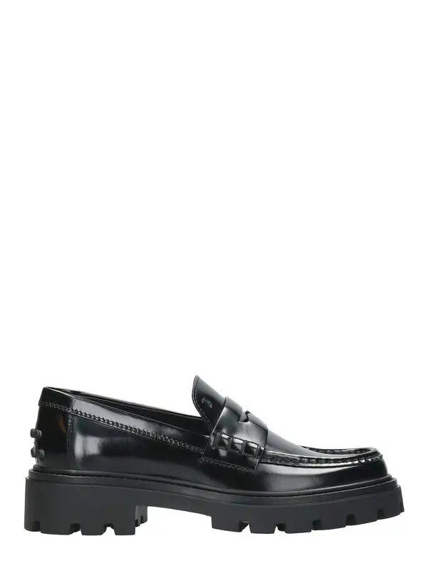 TOD'S Leather Loafers - Black