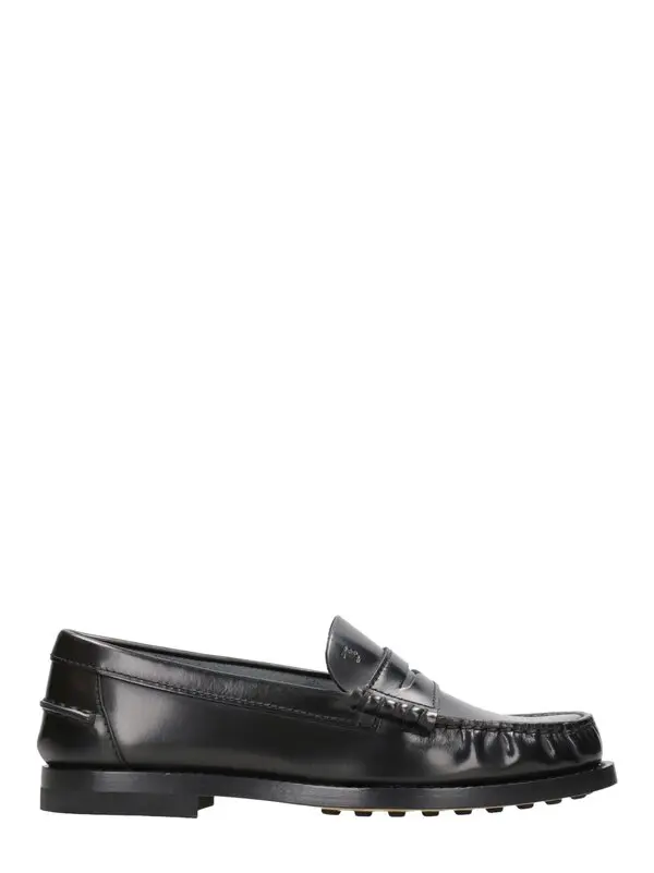 TOD'S Leather Loafers - Black