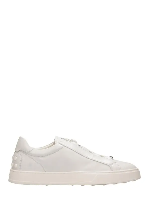 TOD'S Leather Sneakers - Bianco Sporco
