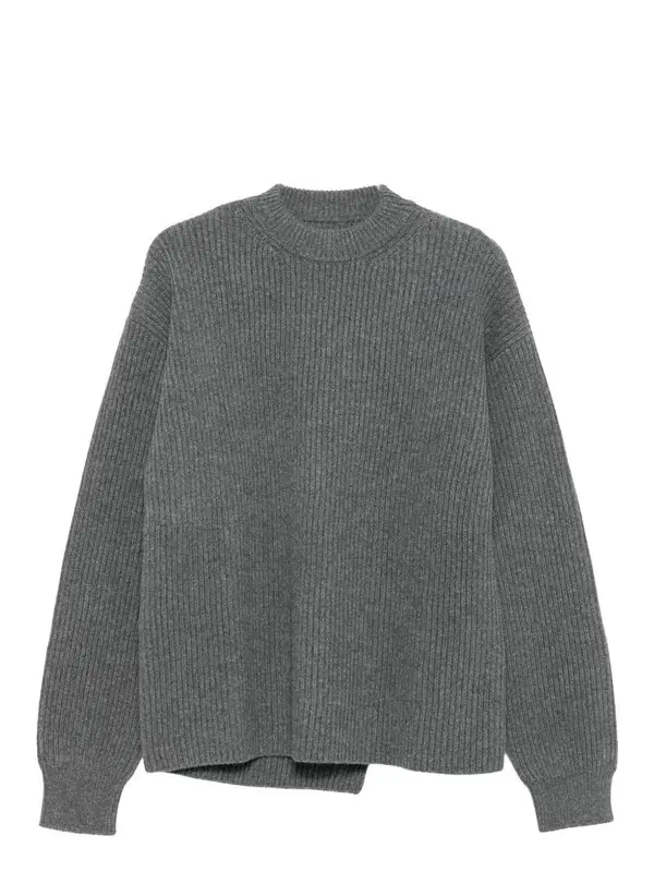 JIL SANDER Wool Crewneck Jumper - Grey