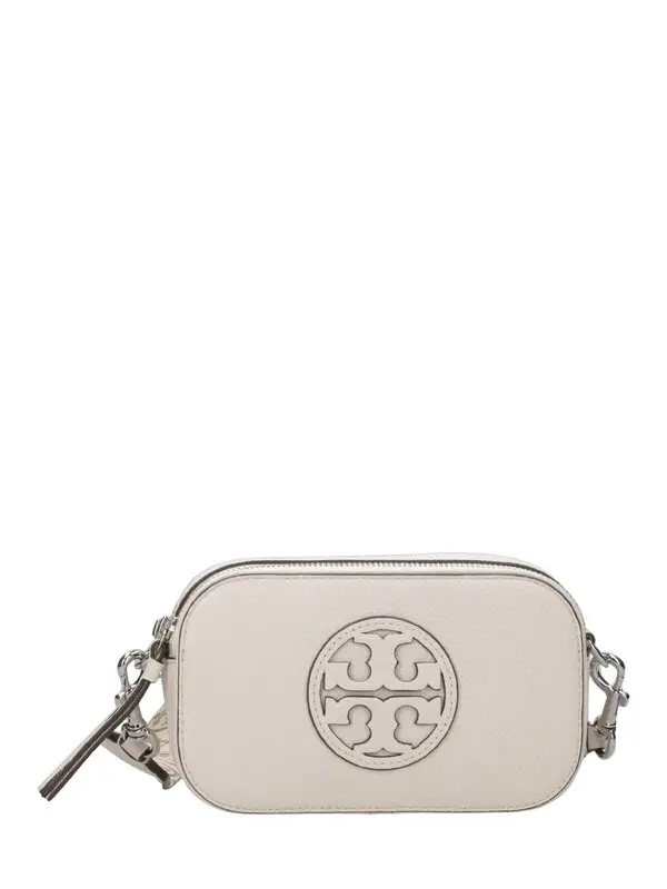 Tory Burch Grained Leather Shoulder Bag - Ivory