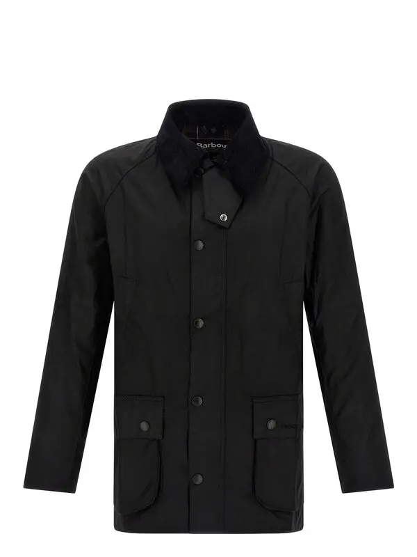 Barbour Ashby Waxed Jacket - Black