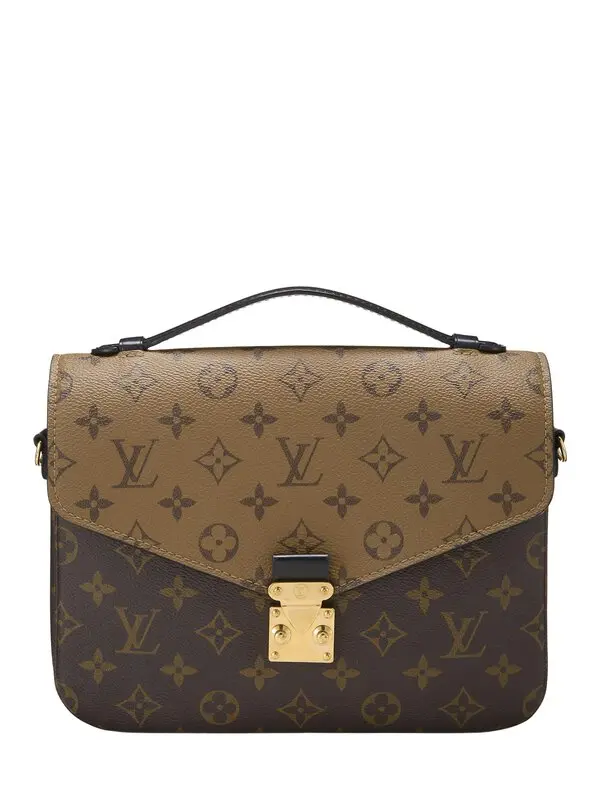 LOUIS VUITTON Monogram Reversed Canvas Pochette Metis - Brown