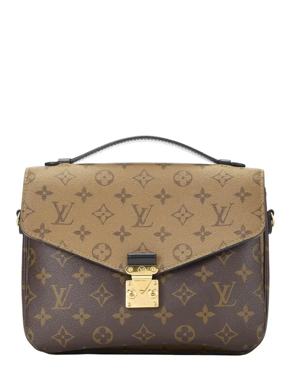 LOUIS VUITTON Monogram Reversed Canvas Pochette Metis - Brown