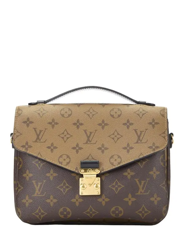 LOUIS VUITTON Monogram Reversed Canvas Pochette Metis - Brown