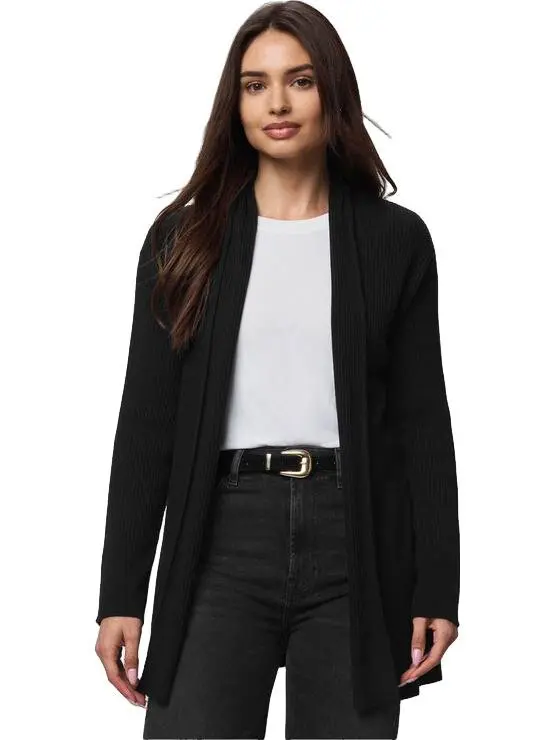 Splendid Georgie Cashblend Open Cardigan - Black