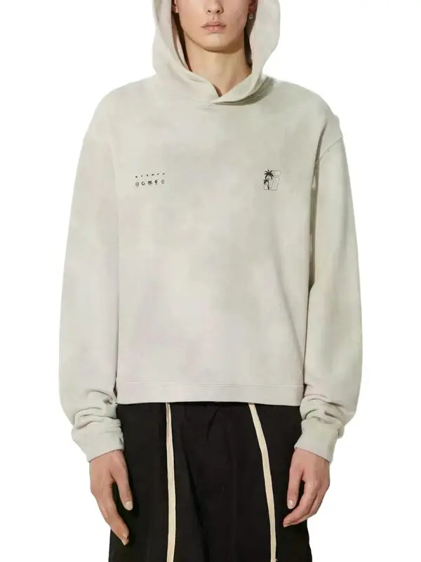 STAMPD Long-sleeved Tie-dye Hoodie - Grey