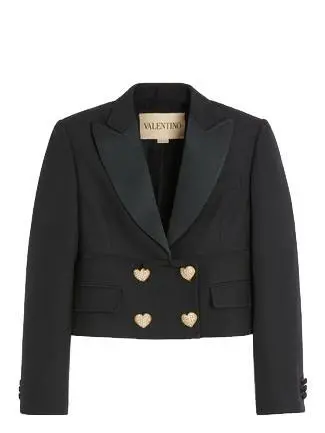 Valentino Garavani Crepe Couture Jacket - Black