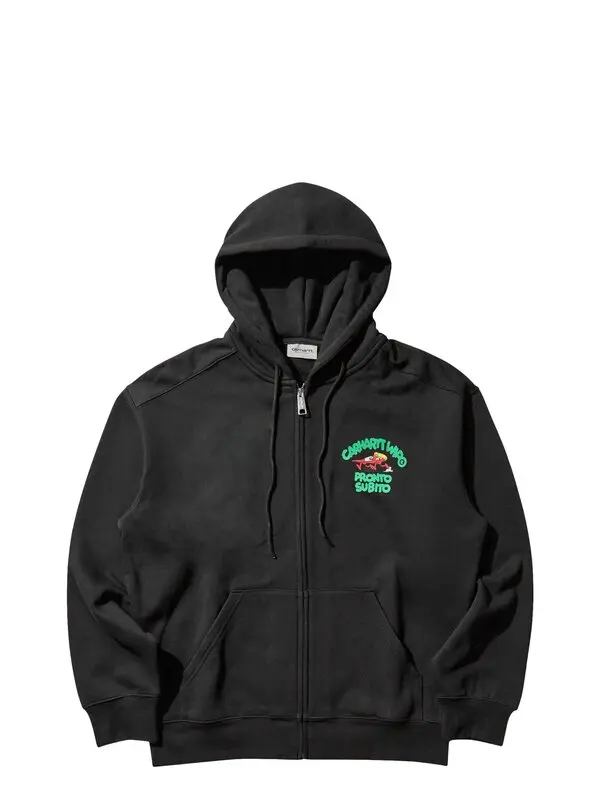 Carhartt Work In Progress Hooded Pronto Sweat Jacket - Black