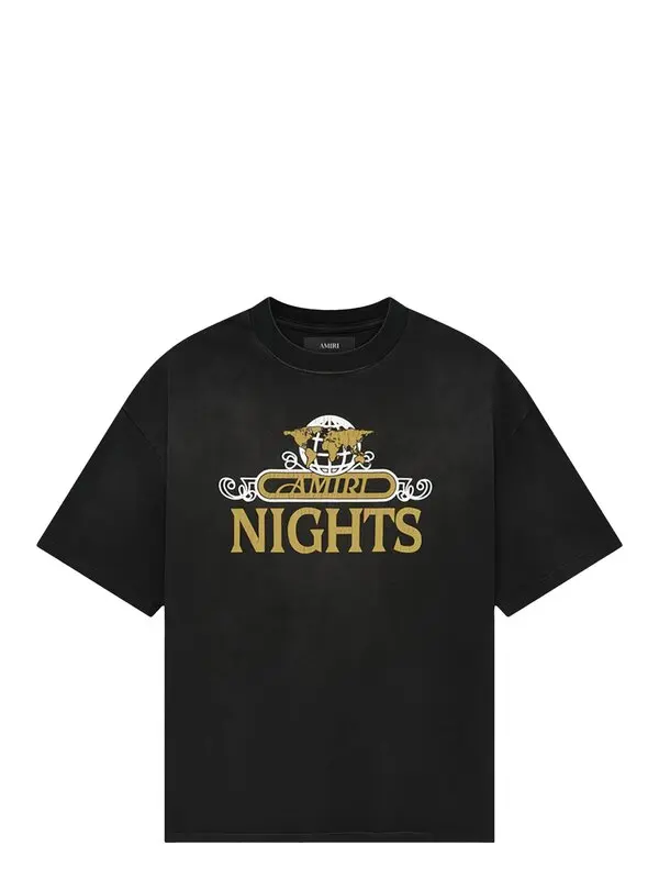 Amiri Nights Oversized Tee - Black