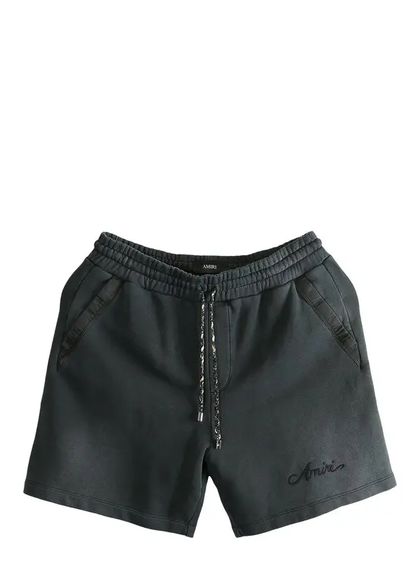 Amiri Bleach Bandana Short - Black