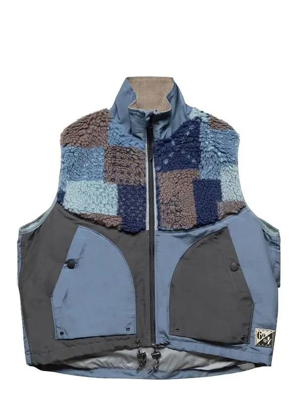 Kapital X Tugihagi Fleece Hutte Vest - Blue