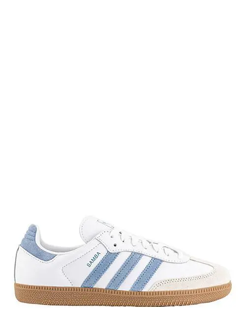 Adidas Samba Og Leather Low-top Trainers - White Alumina Ash Blue