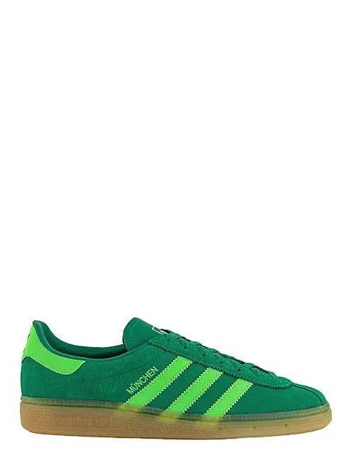 Adidas München Suede Low-top Trainers - Court Green