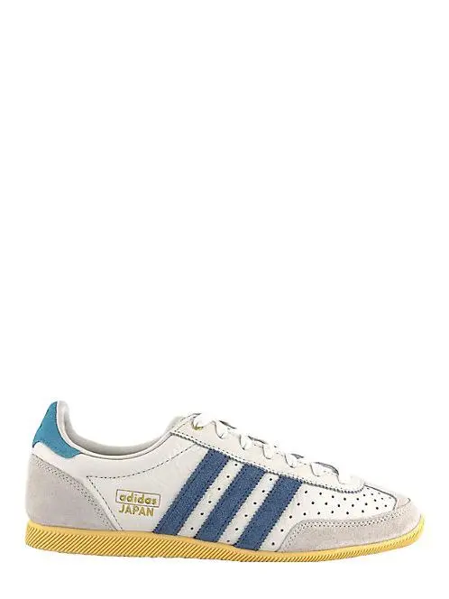 Adidas Japan Suede And Leather Low-top Trainers - White Blue Offwhite