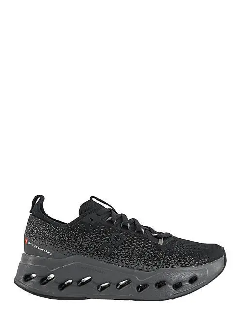 On Cloudsurfer Max Woven Low-top Trainers - Black