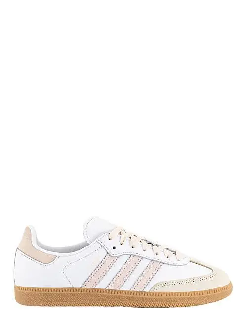 Adidas Samba Og Leather Low-top Trainers - White Wonder Quartz Gum