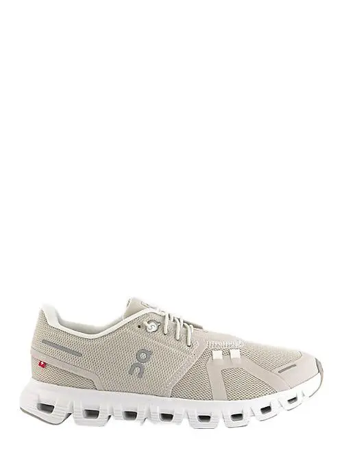 On Cloud 6 Mesh Low-top Trainers - Pearl White