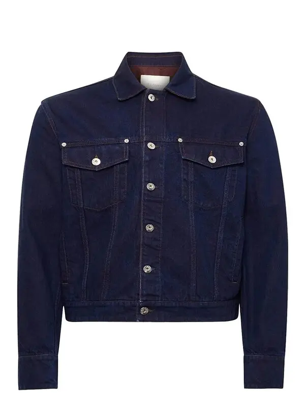 JW Anderson Turn-up Cuff Trucker Jacket - Blue/red