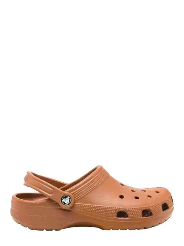 CROCS Perforated Backstrap Clogs - Brown