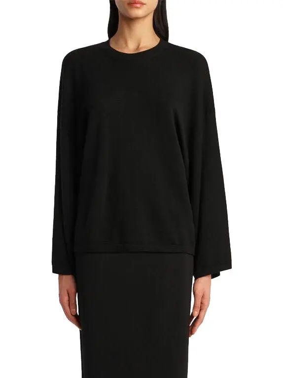 Khaite Darcy Merino Wool Sweater - Black