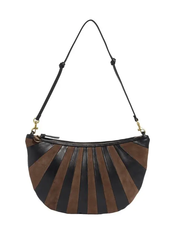 Clare V. Lune Shoulder Bag - Black/chocolate