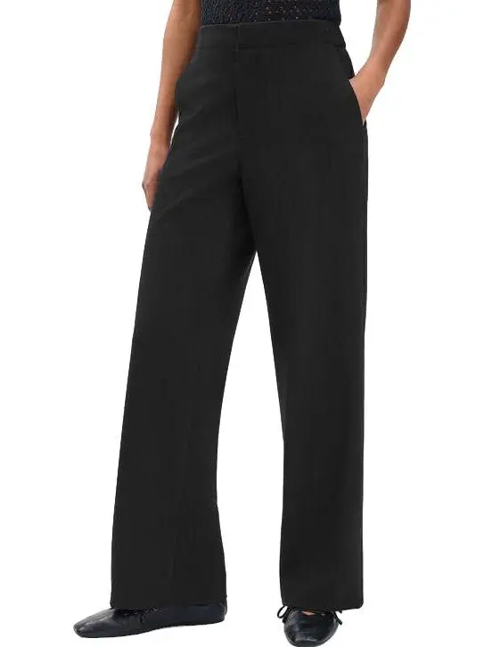 Rag & Bone Irina Ponte Wide-leg Trousers - Black