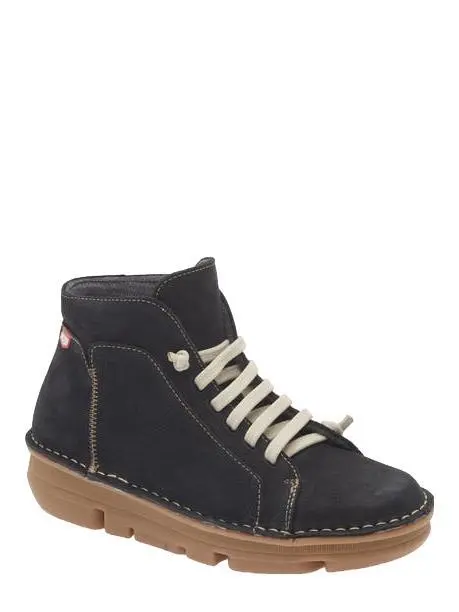 ON FOOT Touch Leather Sneaker Boot - Black