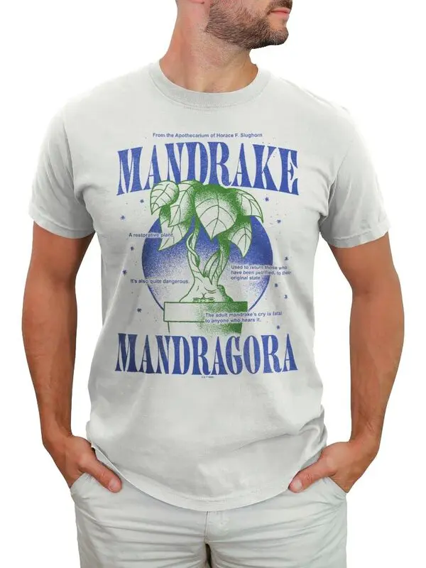 HARRY POTTER Mandrake Mandragora Graphic T-shirt - White