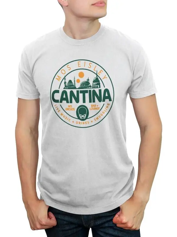 STAR WARS Mos Eisley Cantina Badge Graphic T-shirt - White
