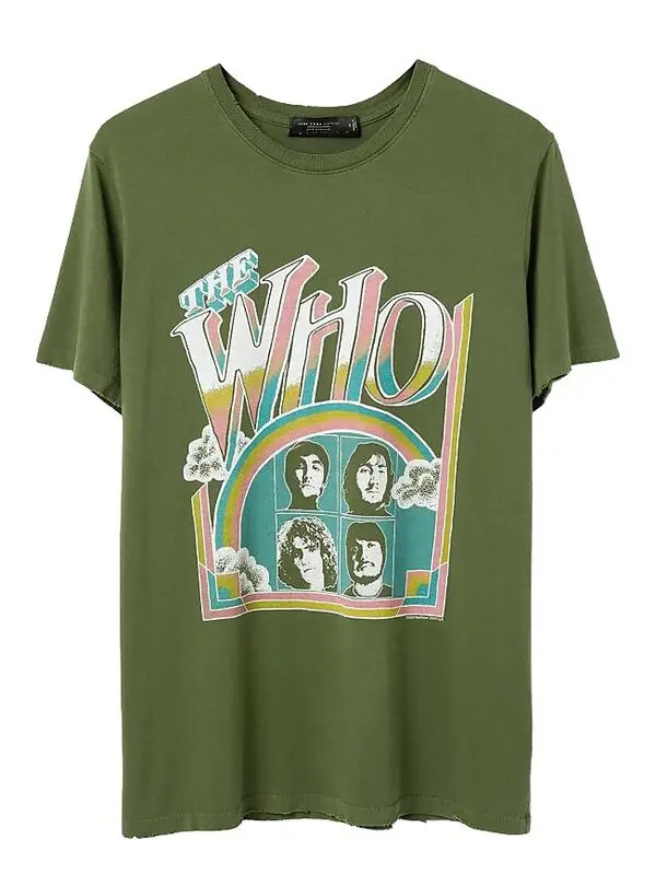 Junk Food Clothing The Who Us Tour '76 Tee - Deep Moss