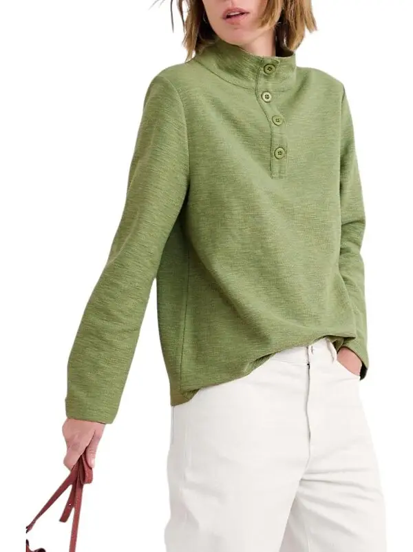 SEASALT CORNWALL Last Boat Sweatshirt - Moss