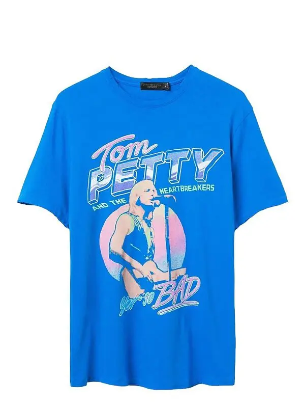 Junk Food Clothing Tom Petty Yer So Bad Vintage-like Tee - Blue Aster
