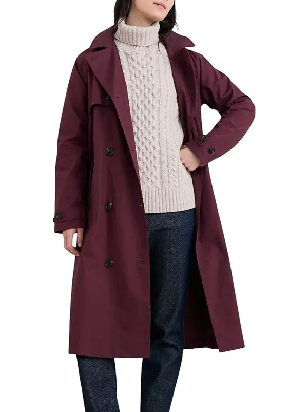 SEASALT CORNWALL Penweathers Trench Coat - Merlot