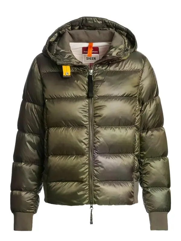 PARAJUMPERS Quilted Hooded Jacket - Green