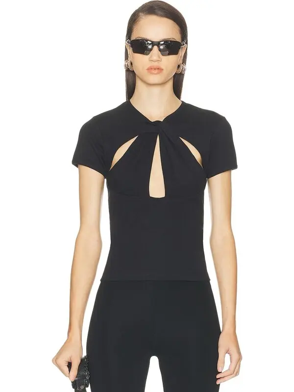 Coperni Cut-out Baby Tee - Black