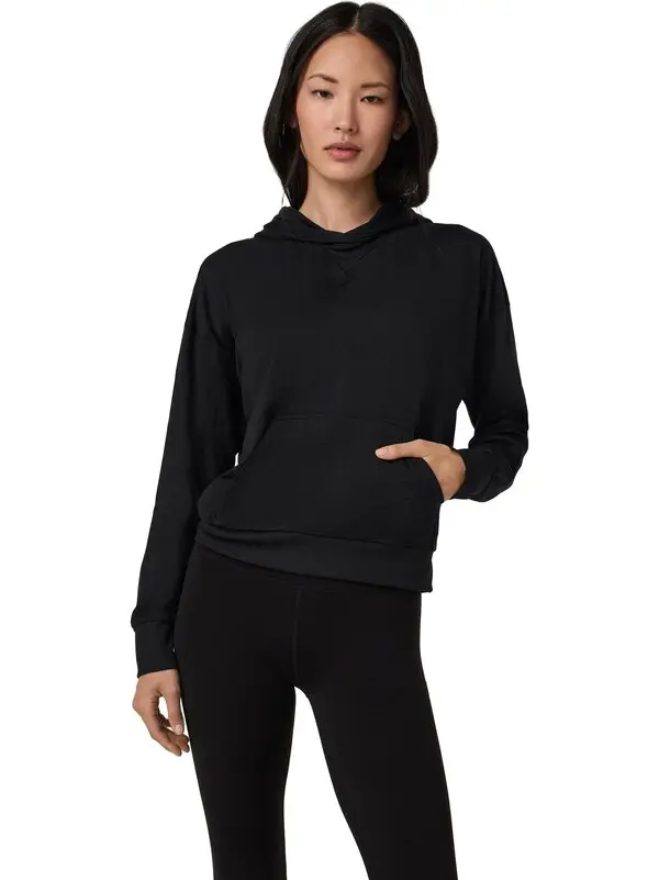 Vuori Halo Modern Pullover Hoodie - Black Heather