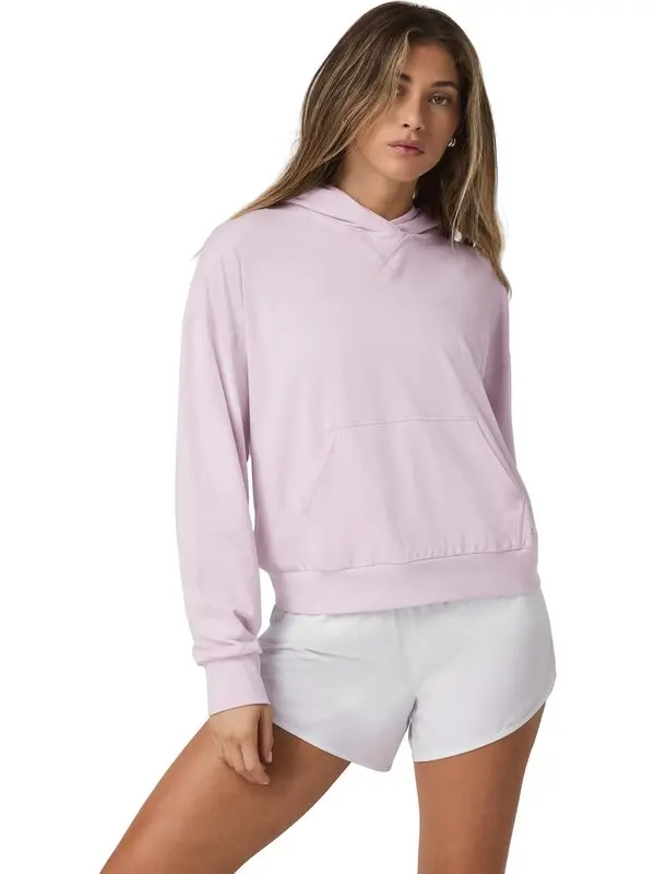 Vuori Halo Modern Pullover Hoodie - Lilac Breeze Heather