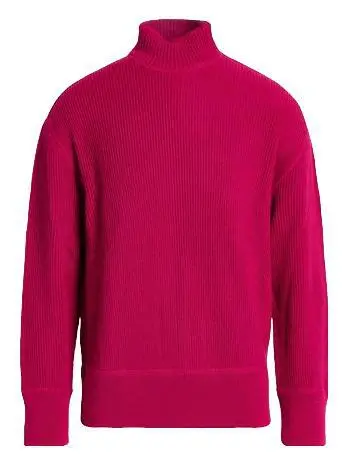 Emporio Armani Half-zip Knit Sweater - Magenta