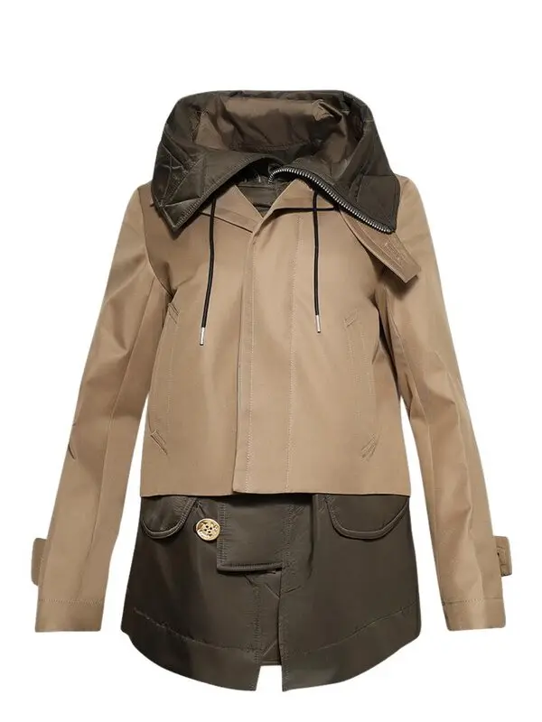 Sacai Cotton Gabardine Jacket - Beige