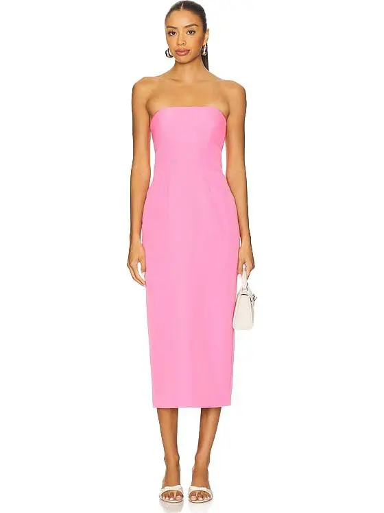 LOVERS AND FRIENDS Renn Midi Dress - Candy Pink