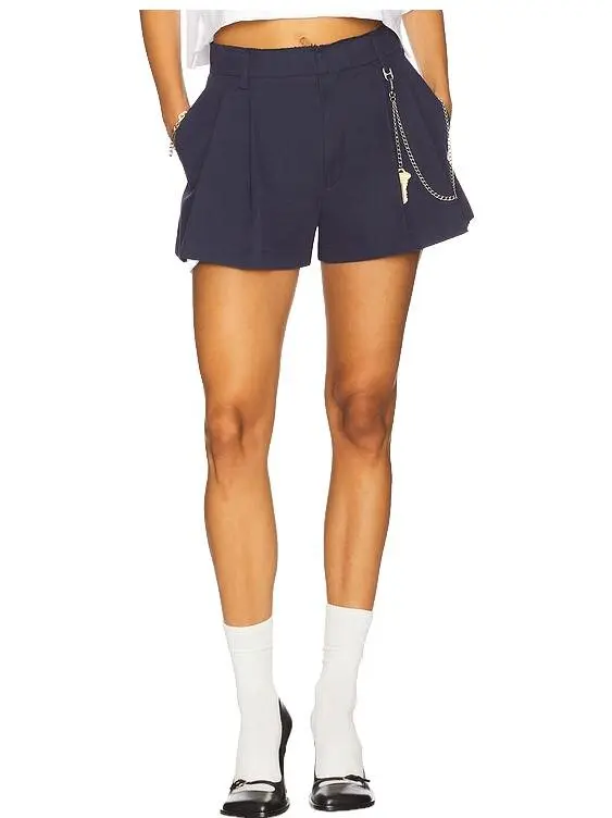 Alexander Wang High-rise Short With Chain - Blue Ink