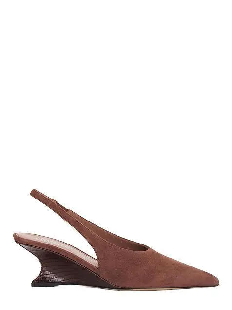 Paris Texas Nina Slingback 50 - Mogano & Rouge Noir