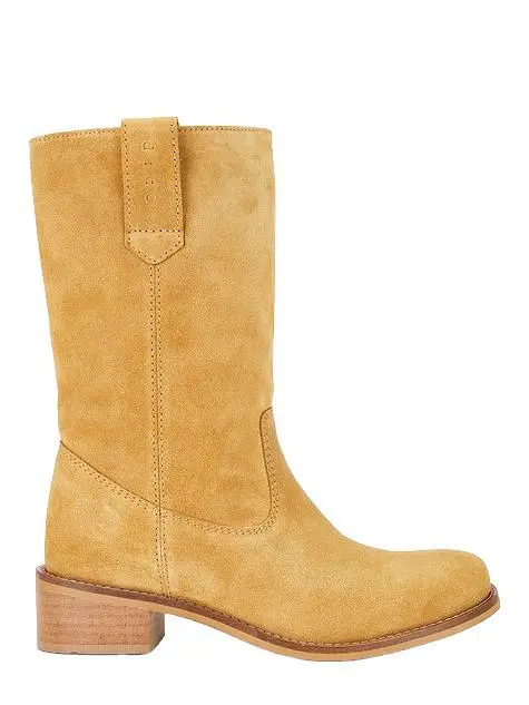 DICO COPENHAGEN Julia Gaucho Boots - Light Tan Suede