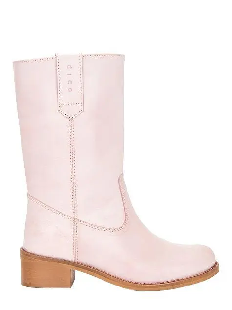 DICO COPENHAGEN Julia Gaucho Boots - Pink Escovado