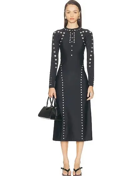 Coperni Snap Dress - Black
