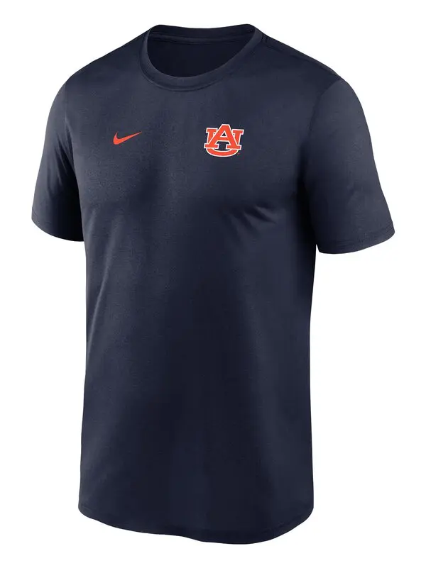Nike Auburn Sideline Legend Small Logo Dri-fit College T-shirt - Blue