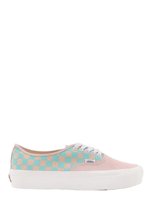VANS Lx Authentic 44 Sneakers In Checkerboard Canvas - Pink
