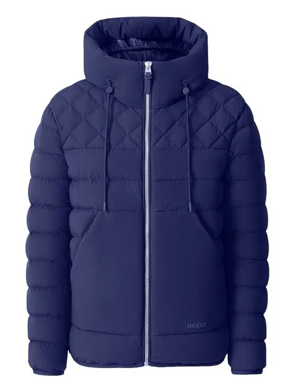 Mackage Bergen Quilted Down Jacket - Mineral Blue