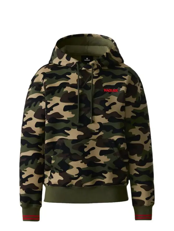 Mackage Krystiana-camo Double-face Jersey Camouflage Hoodie - Camouflage Print